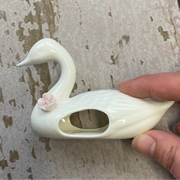 Vintage | Dining | Vintage Swan Napkin Rings Pia Bone China White ...